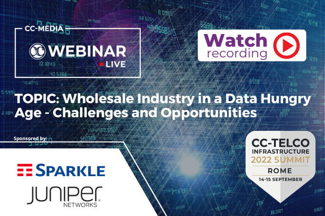 CC-Webinar.Live with Sparkle & Juniper Networks @ CC-Telco Infrastructure Summit 2022 - Rome ...