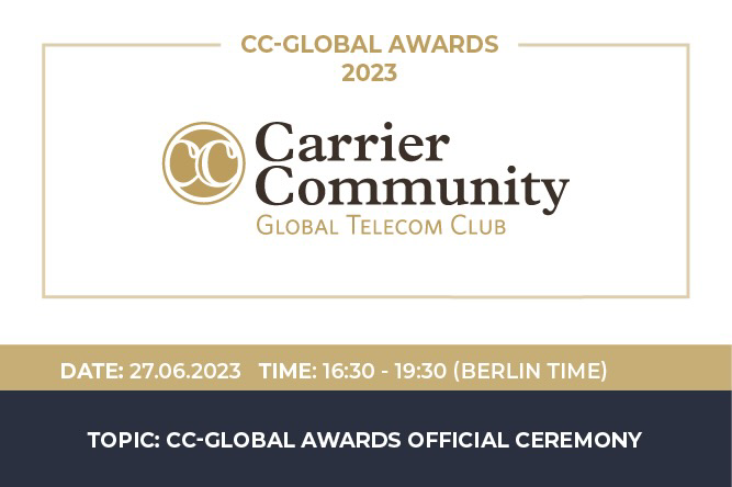 CC-Global Awards Official Ceremony (16:30 - 19:30) - Carrier Community